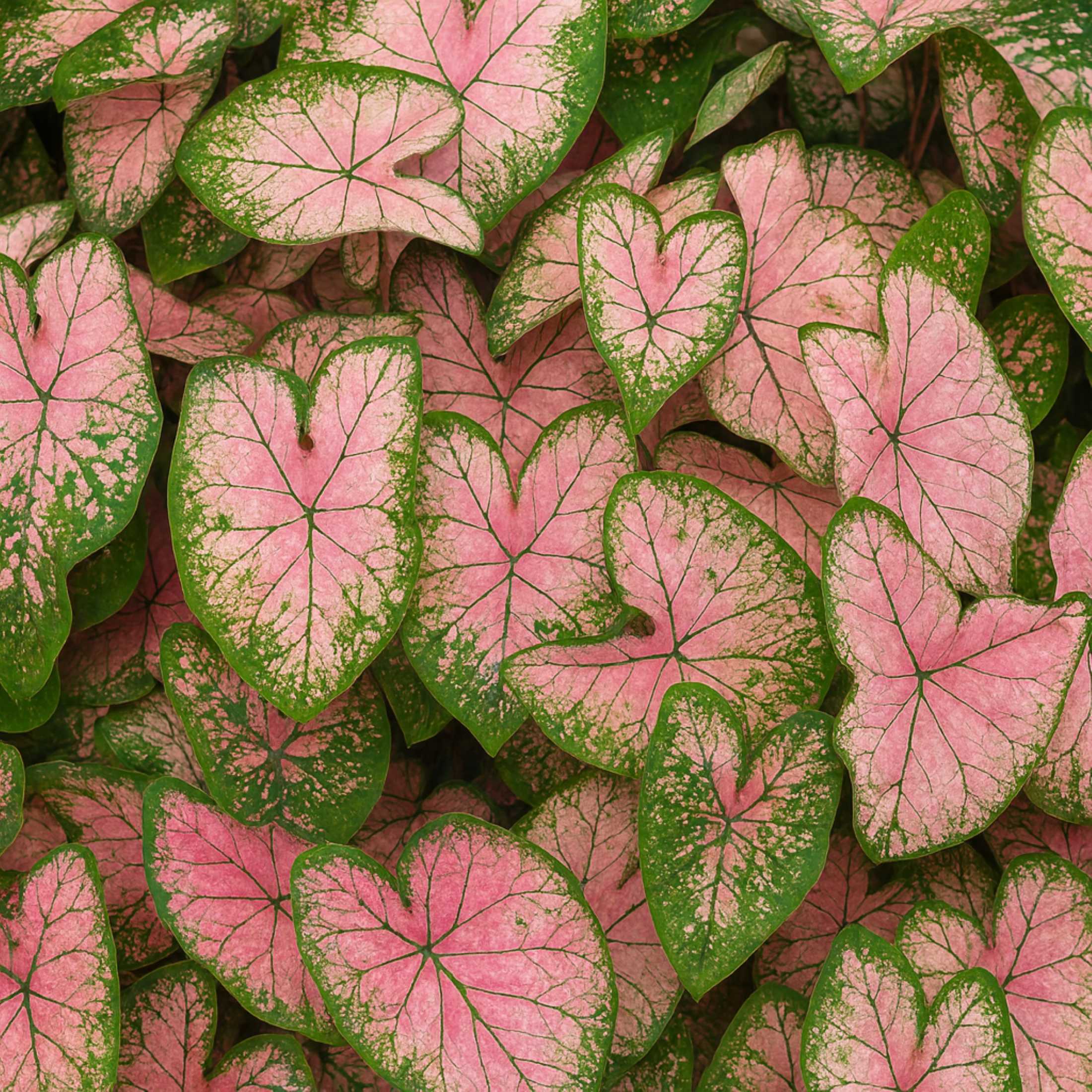 Pretty Pink Caladium Bulbs For Sale Online | Pink Splash – Easy To Grow ...